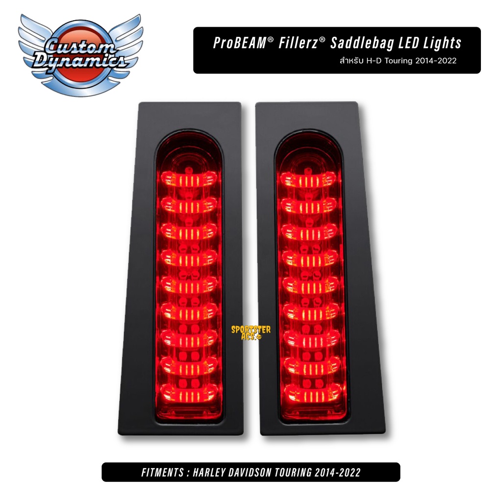 Custom Dynamics - ProBEAM® Fillerz® Saddlebag LED ไฟช่องข้างกระเป๋า ...