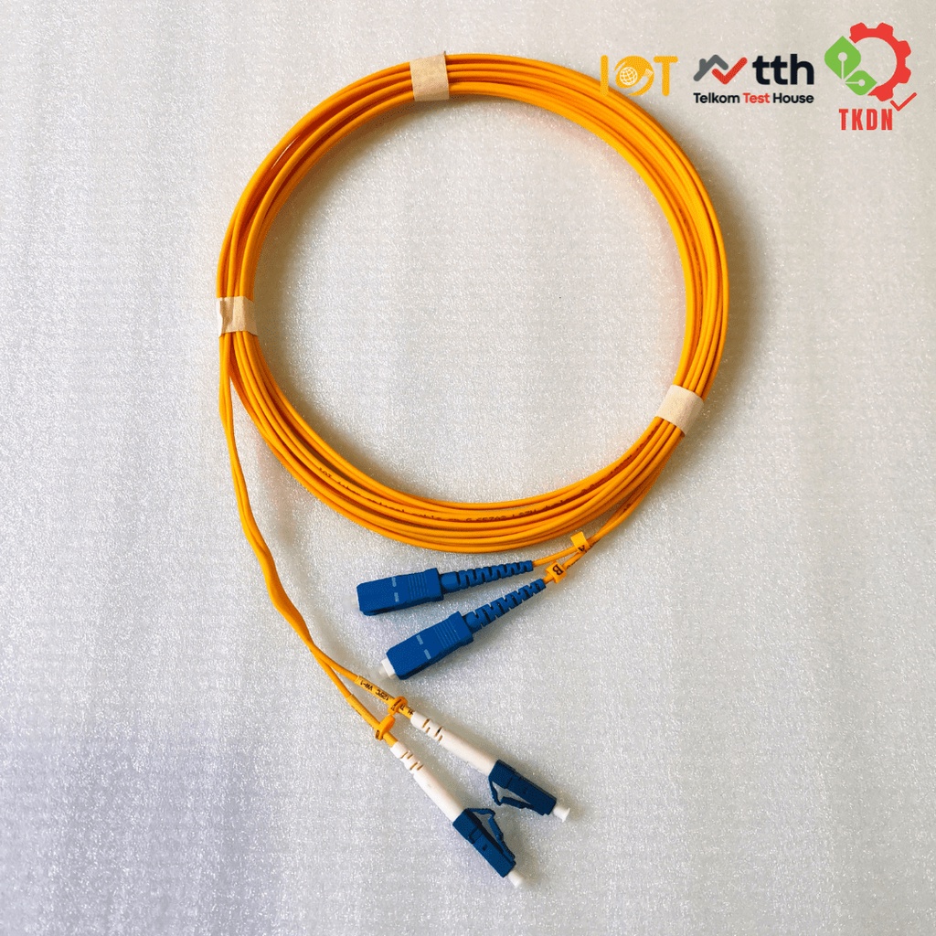 สาย Patchcord Patch Cord IOT SC UPC LC UPC Single Mode SM Duplex DP 3.0mm/2.0mm 1M 3M 5M 10M 15M ...