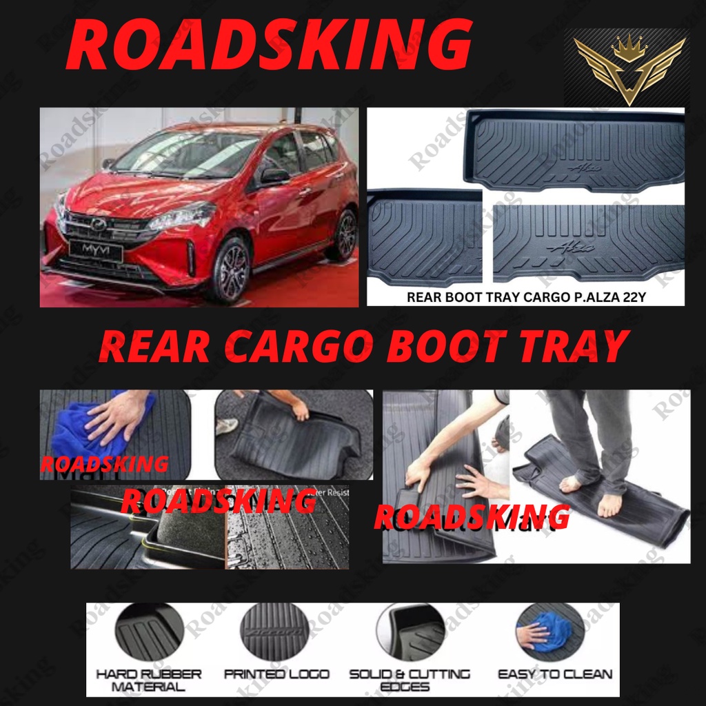 Perodua ALZA 2022 REAR CARGO BOOT TRAY อุปกรณ์ตกแต่งรถยนต์สูง QUANLITY ...