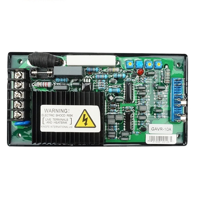 GAVR-10A เครื่องกำเนิดไฟฟ้า AVR ตัวควบคุมแรงดันไฟฟ้าแบบไม่มีแปรงกระตุ้นแรงดันไฟฟ้าแผ่นควบคุมตัว ...