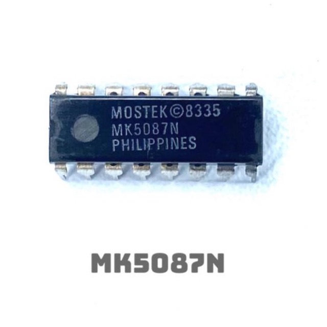 MK5087N ไอซีวงจรรวม DIP-16 MOSTEK IC DTMF Circuit (แพ๊ค 2 ชิ้น ...