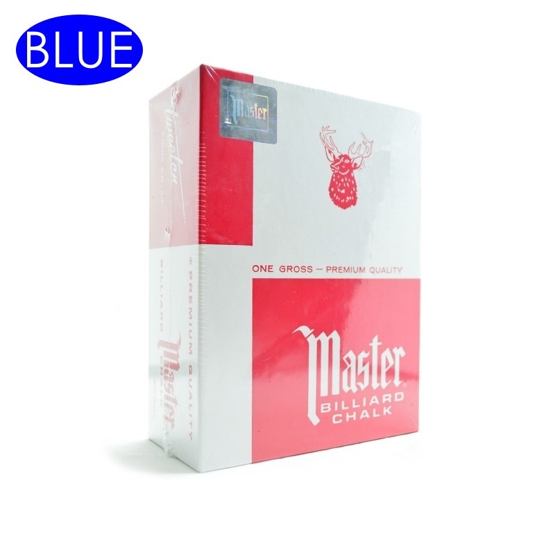 Master Chalk ชอล์กฝนหัวคิวมาสเตอร์ สีน้ำเงิน กล่อง 144 ก้อน Billiard ...