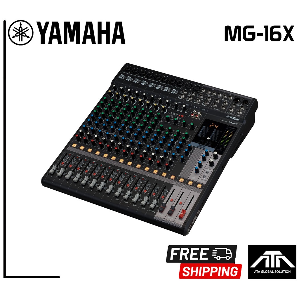 ส่งฟรี YAMAHA MG16X สินค้า Yamaha Thailand มิกเซอร์แบบอนาล็อค 16 ...