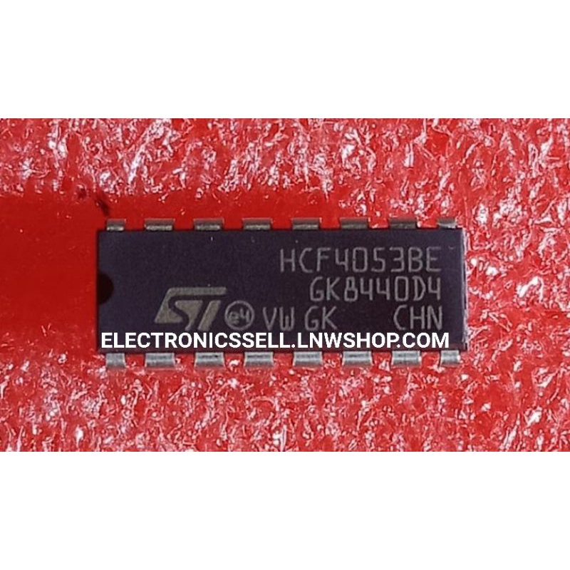 HCF4053BE ไอซี IC HCF 4053 BE ยี่ห้อ ST THOMSAN อุปกรณ์ อะไหล่ ...