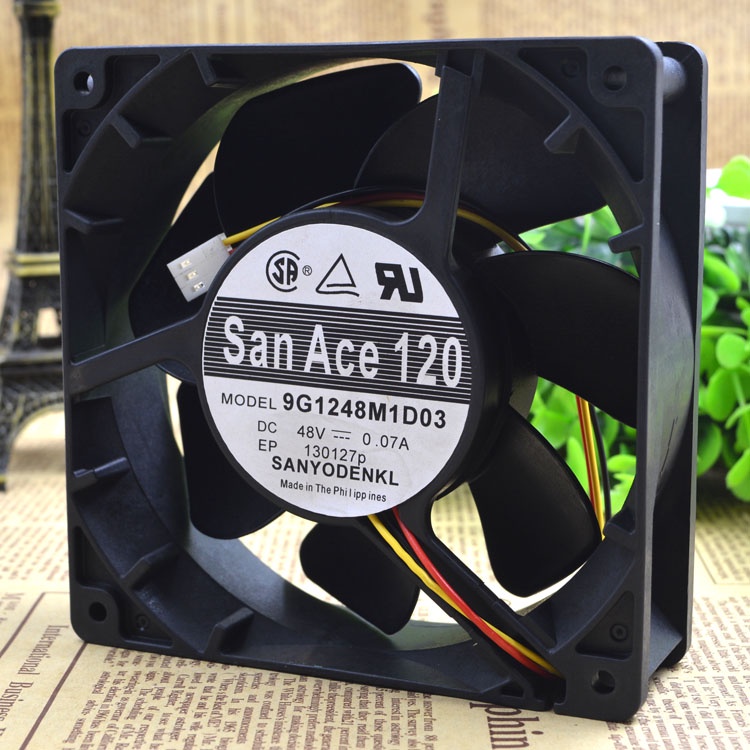 ของแท้ พัดลมญี่ปุ่น SAN ACE 120 9G1248M1D03 12038 48V 0.07A | Shopee ...