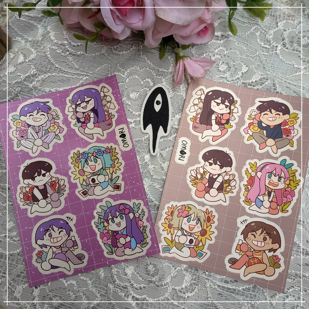 Omori original Something glitter die cut kisscut Sticker | Shopee Thailand