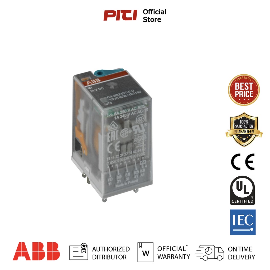 ABB CR-M220DC4 Pluggable interface relay | Shopee Thailand