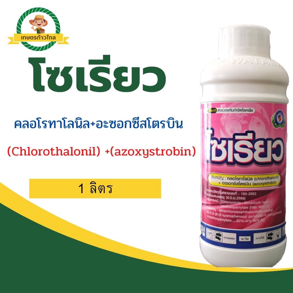🔺 โซเรียว (Chlorothalonil) +(azoxystrobin) คลอโรทาโลนิล+อะซอกซีสโตรบิน ...