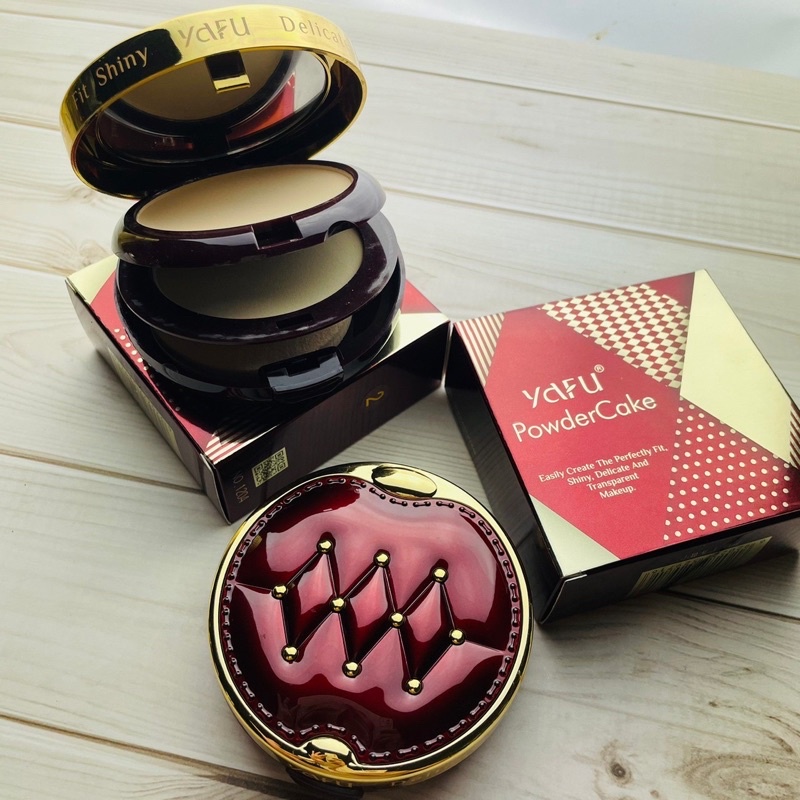 แป้งยาฟู แป้งพัฟ 2 ชั้น ผสมไวท์เทนนิ่ง YAFU ของแท้ 100% | Shopee Thailand