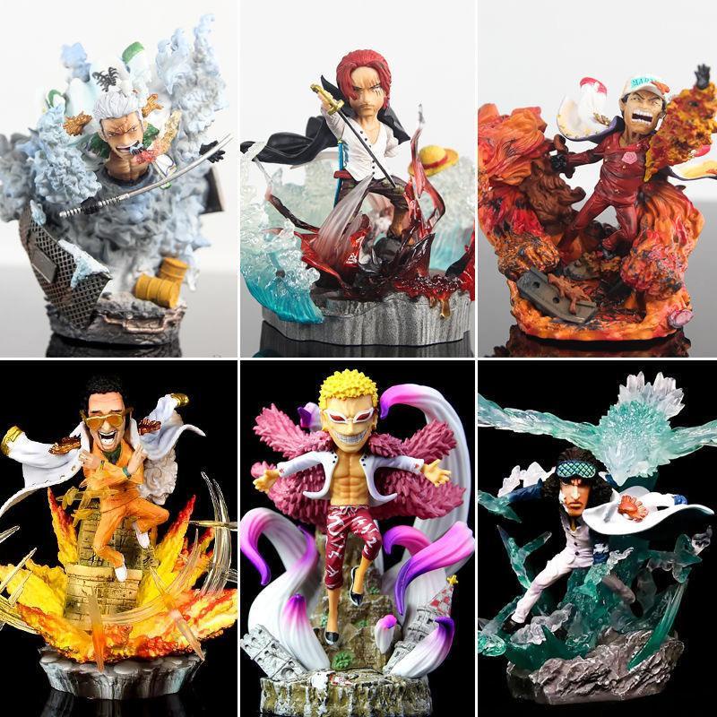 โมเดลฟิกเกอร์ One Piece G5 Series G5 Luffy Red-Haired Three Generals ...