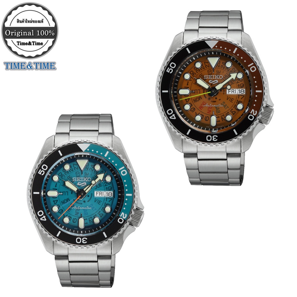 SEIKO 5 Sports Automatic Skeleton นาฬิกาข้อมือผู้ชาย รุ่น SRPJ45K1 ...