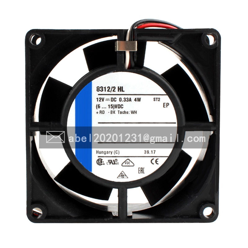 ยี่ห้อใหม่ 8612/2HL 12VDC ORIGINAL COOLING FAN 8032 80*80*32MM | Shopee ...