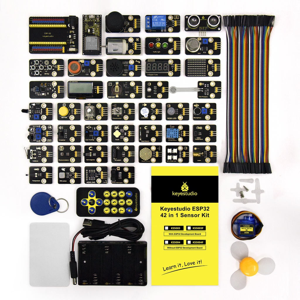 Keyestudio ESP32 42 in 1 Sensor Kit With 42 Modules ESP32 Expansion Board Include Mainboard For ...