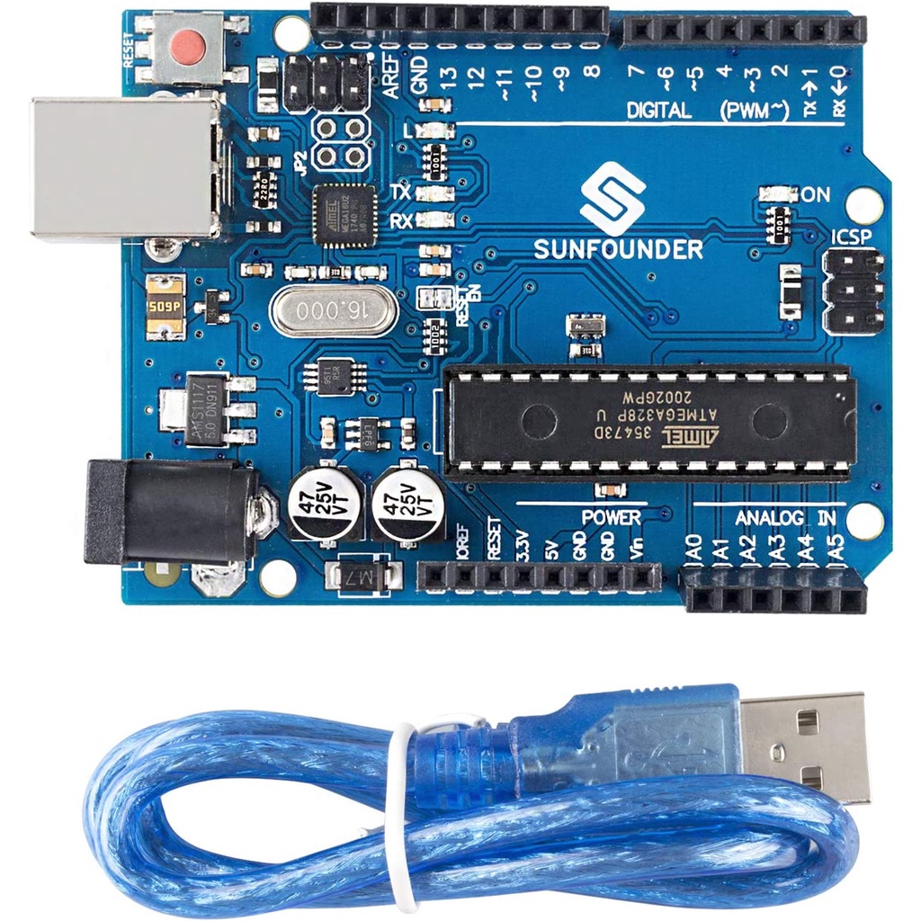 SunFounder Controller Board Compatible with Arduino UNO R3 ATMEGA328P ATMEGA16U2 | Shopee Thailand
