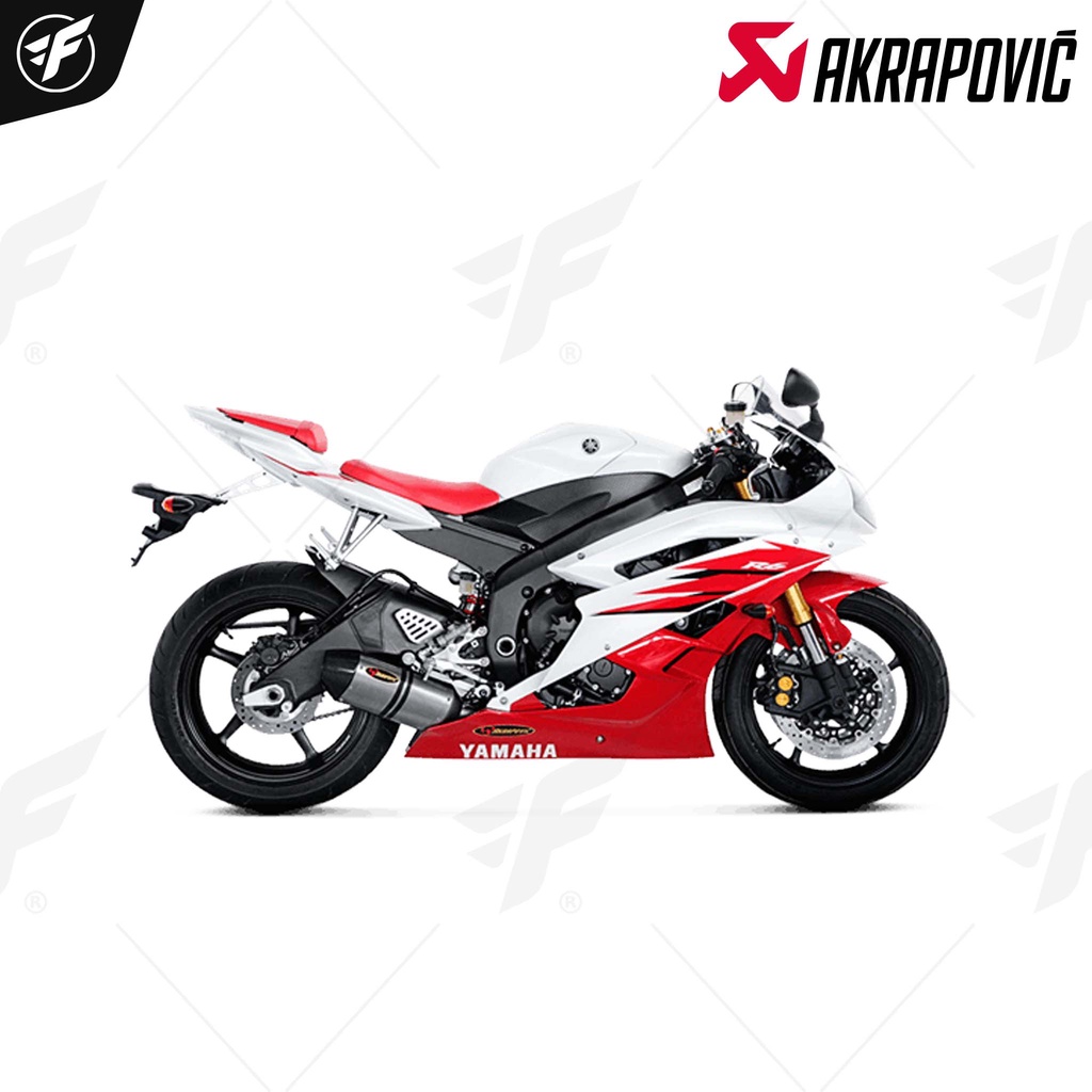 ท่อสูตร/ท่อแต่ง/ท่อไอเสีย Akrapovic Slip Fat Titanium : for Yamaha R6 ...