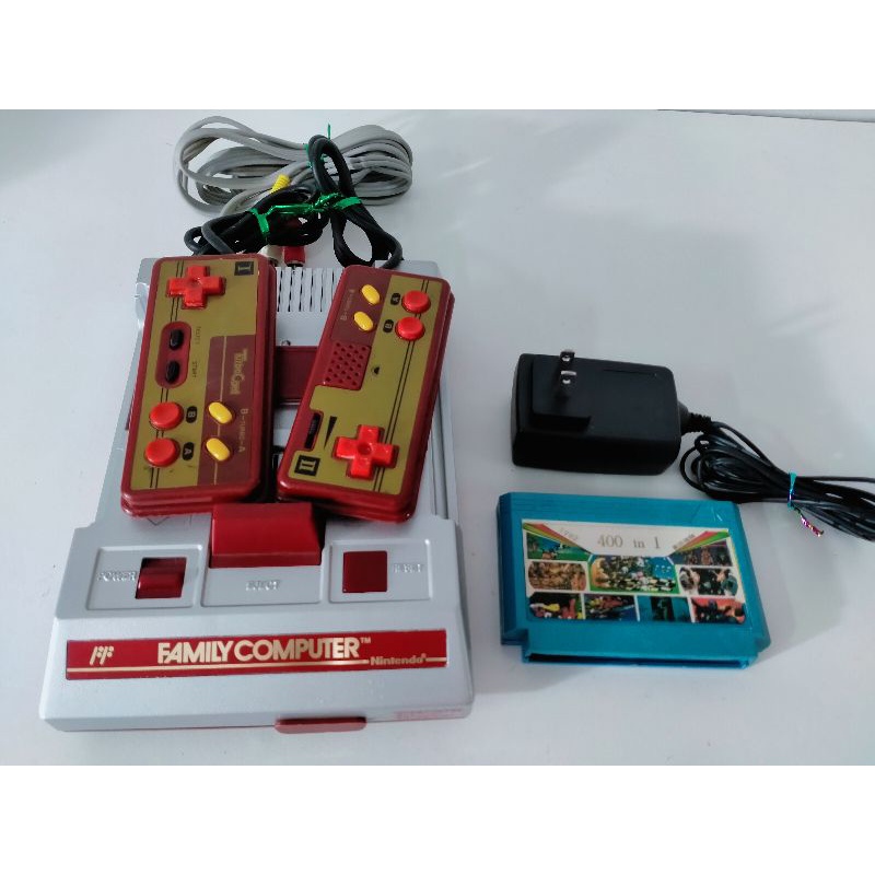 Famicom สีเงิน Custom จอยเม็ดถั่ว โทโบ ชุดไฟไทยพร้อมเล่นแถมตลับเกมรวม ...