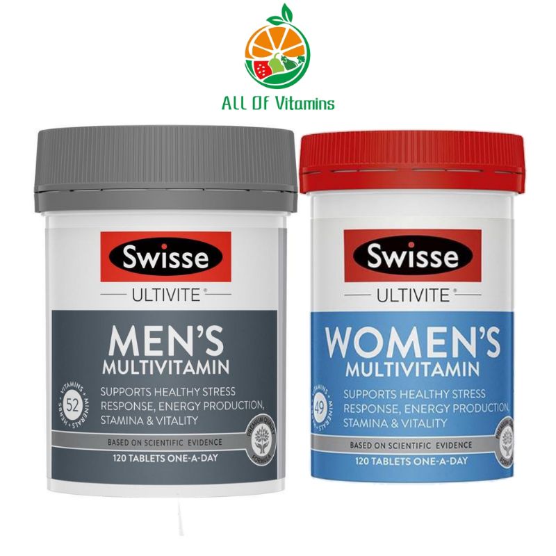 Swisse Men/ Women' Multivitamin วิตามินรวมสำหรับผู้ชายและผู้หญิง นำเข้าจากออสเตรเลีย ขนาด120เม็ด ...
