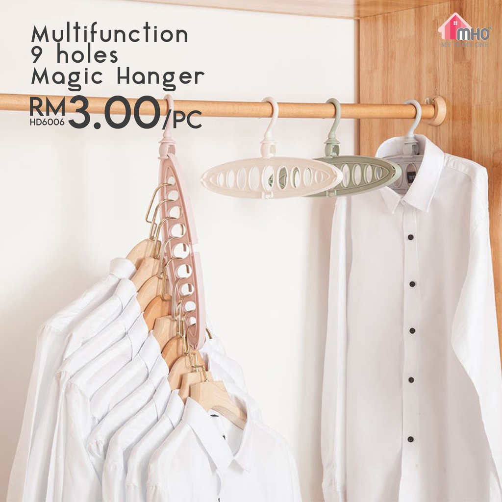 Multi Hanger 9 Hole Hanger Multiple Use Hanger Clothes Hanger UG ...