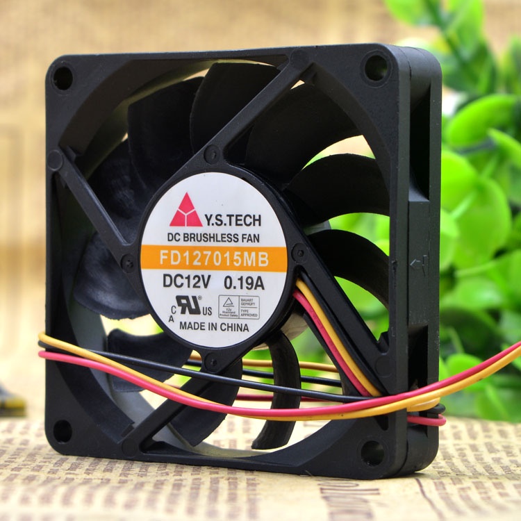 ของแท้ 7 ซม. 7015 12V0.19A FD127015Mb AMD พัดลมระบายความร้อน CPU 3 สาย ...