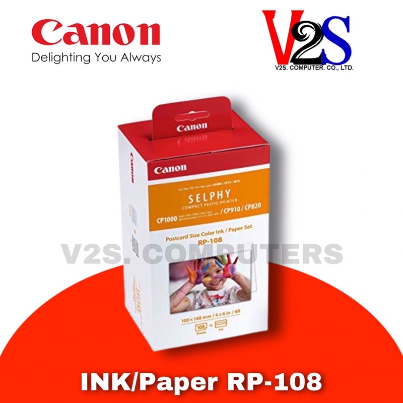 Canon Paper&INK RP-108 (108/Pack) For SELPHY CP กระดาษพร้อมหมึก ...