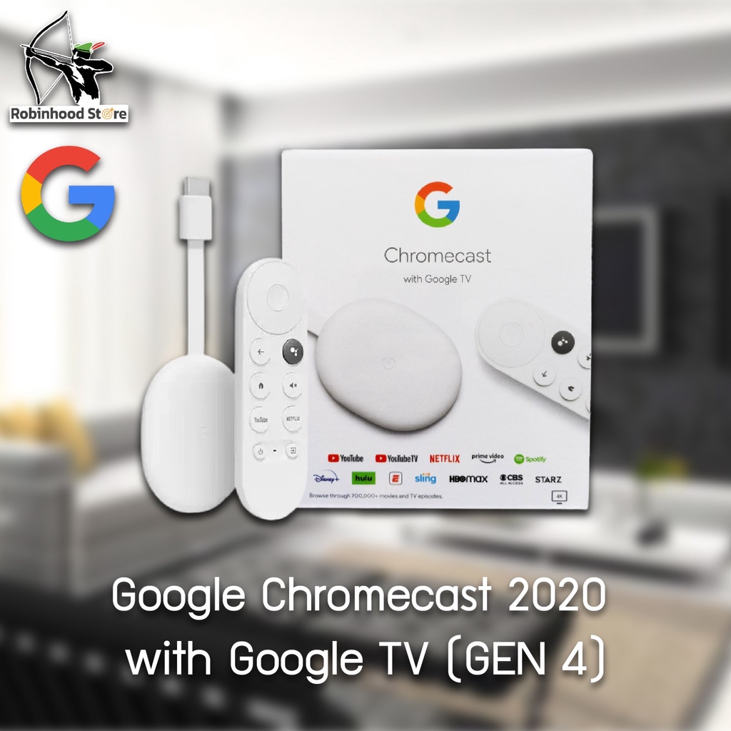 Google Chromecast with Google TV 4K (GEN 4) พร้อมส่ง รุ่นใหม่สุด ...