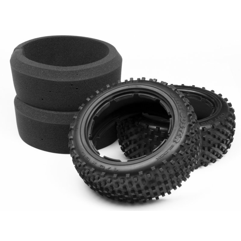 HPI 4848 DIRT BUSTER BLOCK TIRE M COMPOUND (170x60mm/2pcs) (HPI BAJA 5B ...