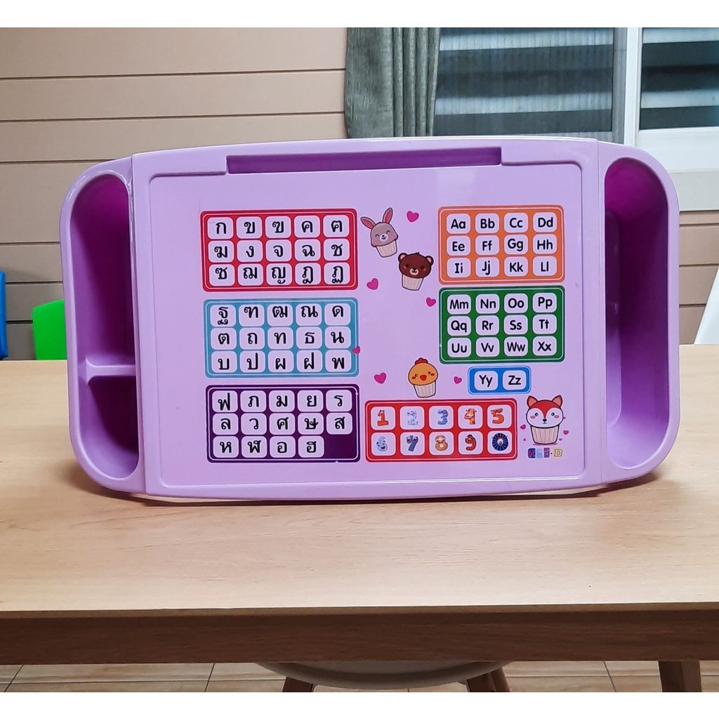โต๊ะเรียนเด็กเล็ก อนุบาล อเนกประสงค์แบบ 3 ช่อง KF-0077 | Shopee Thailand