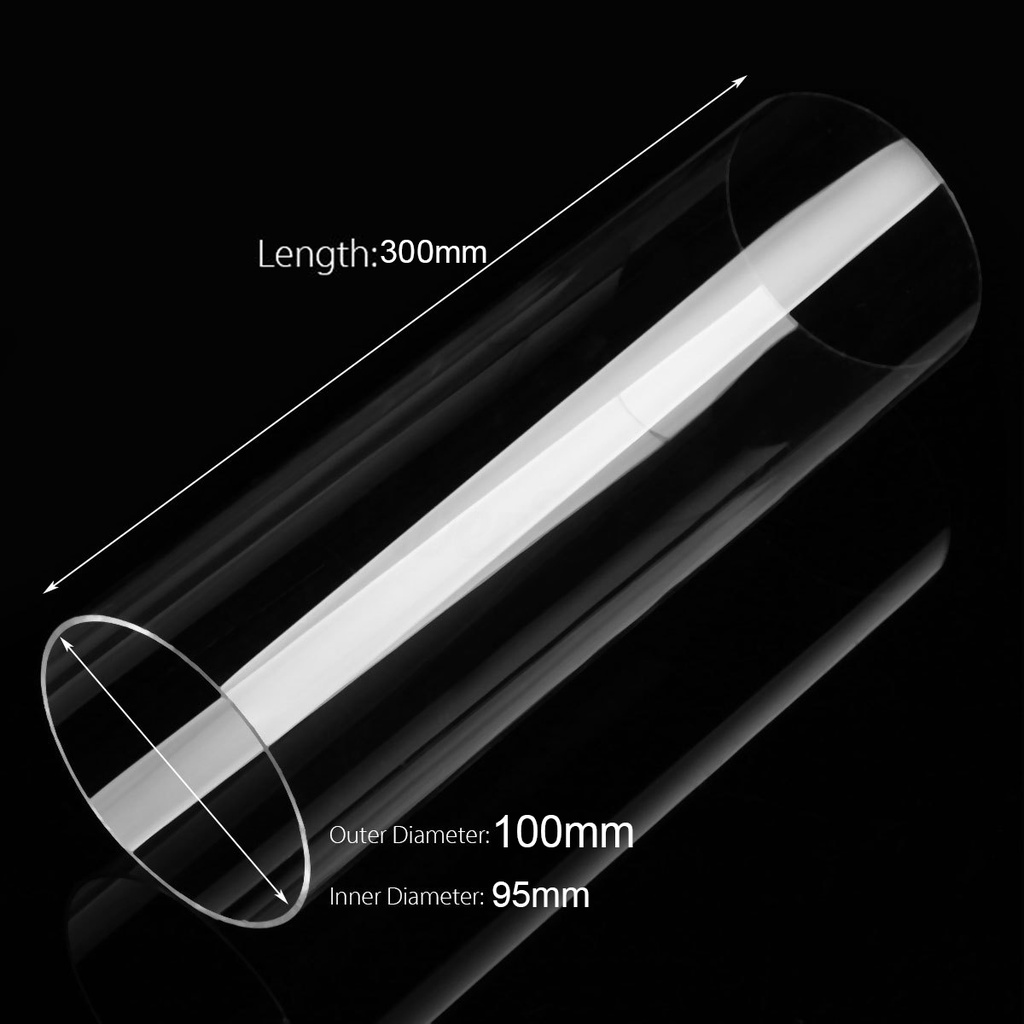 ใหม่โปร่งใสอะคริลิคพลาสติก Lucite Tube 10 ซม. OD 9.5 ซม. ID ยาว 30 ซม. ...