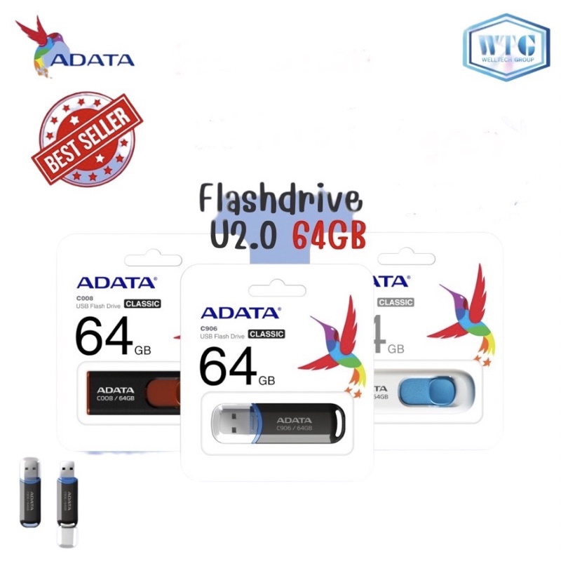 adata flash drive 64 GBของแท้ | Shopee Thailand