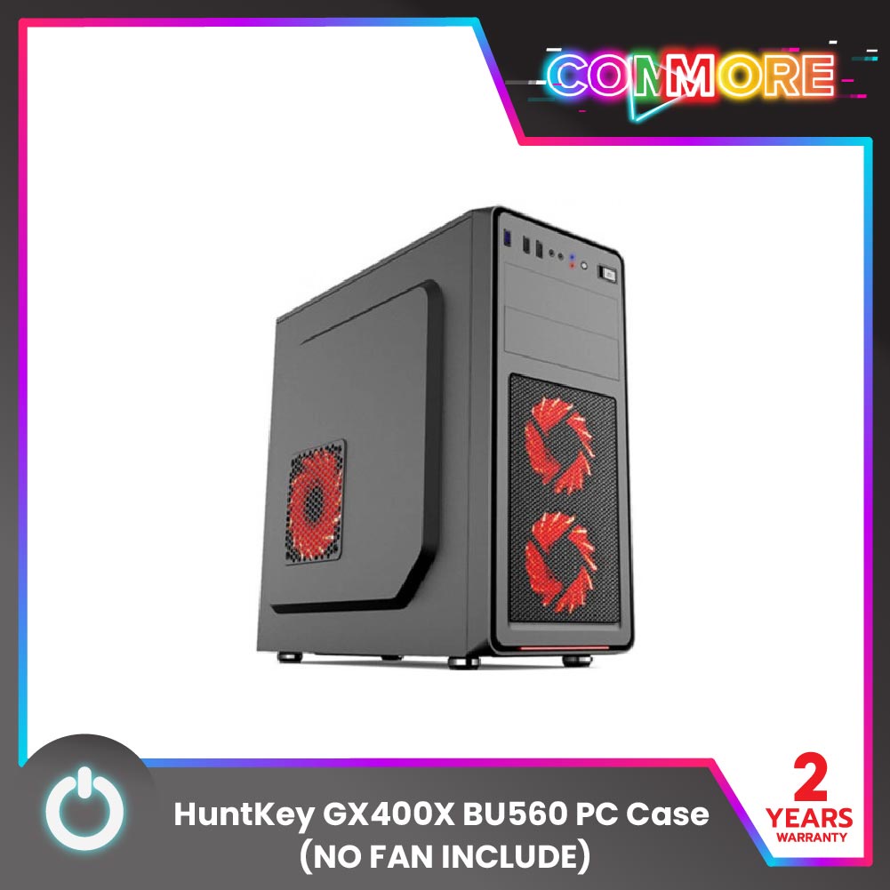 HuntKey GX400X BU560 PC Case NO FAN INCLUDE เคสคอมพิวเตอร์ไม่มีพัดลม ...