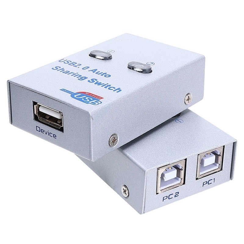 2 Port Auto USB 2.0 Selector Switch Printer Flash Driver Control (ออโต้ ...