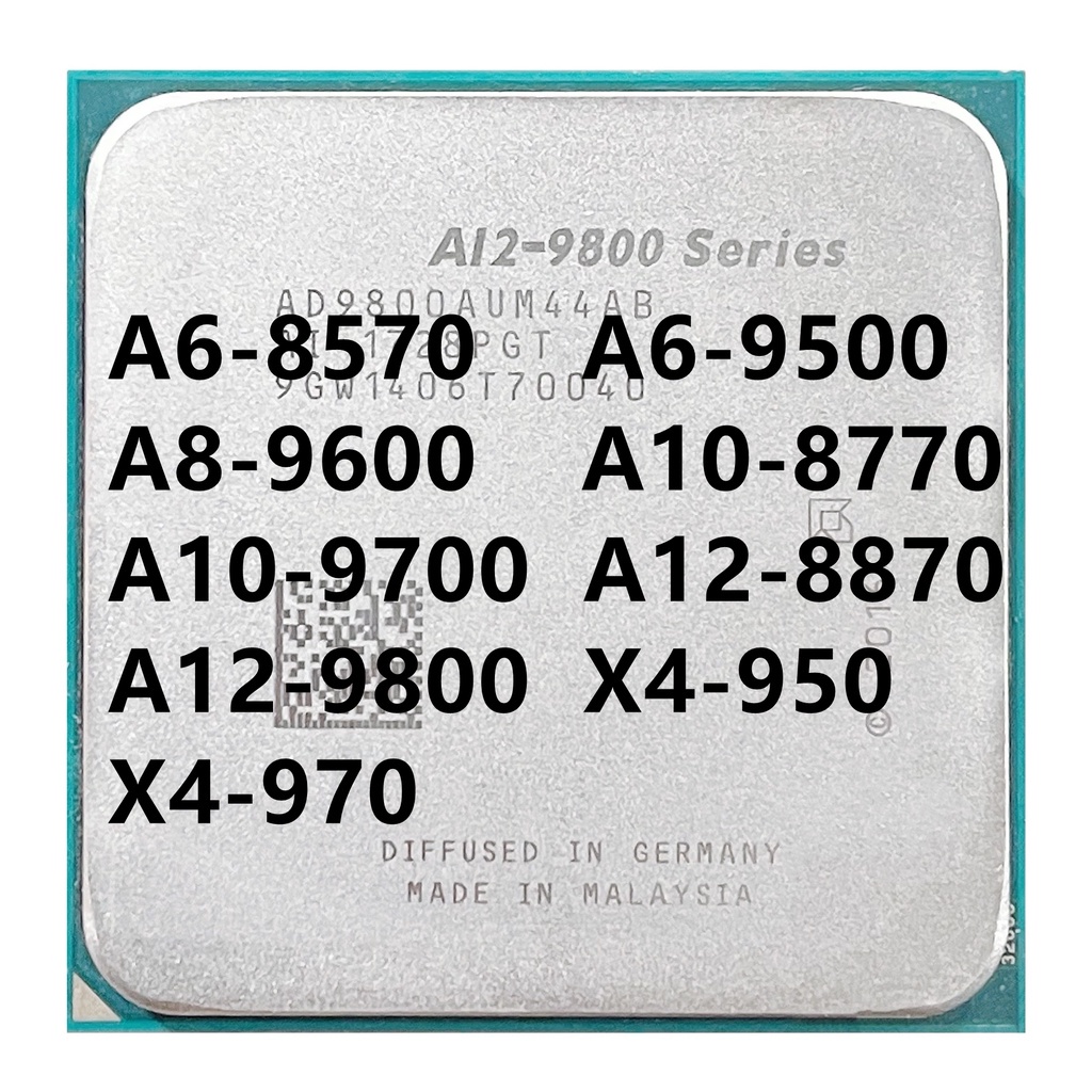 ซ็อกเก็ตโปรเซสเซอร์ CPU A6-8570 A6-9500 X4-950 X4-970 AM4 แกนคู่ ...