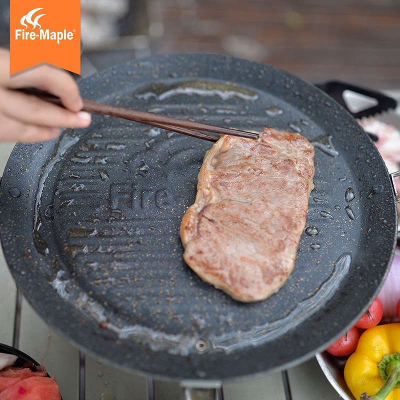 Fire maple Grill Pan กระทะปิ้งย่าง เอนกประสงค์ ขนาดใหญ่ พร้อมกระเป๋าจัด ...