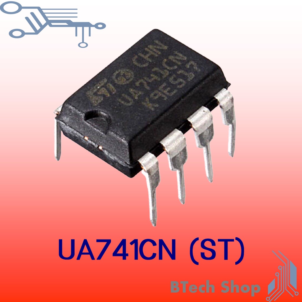 UA741CN "ST" IC SINGLE OP-AMP (DIP-8P) | Shopee Thailand