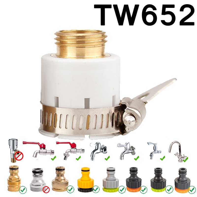 ข้อต่อทองเหลืองแท้100% ข้อต่อสวมเร็วทองเหลือง ข้อต่อก๊อกน้ำ ข้อต่อสายยาง ขนาด 3 หุน / 4หุน / 5 ...