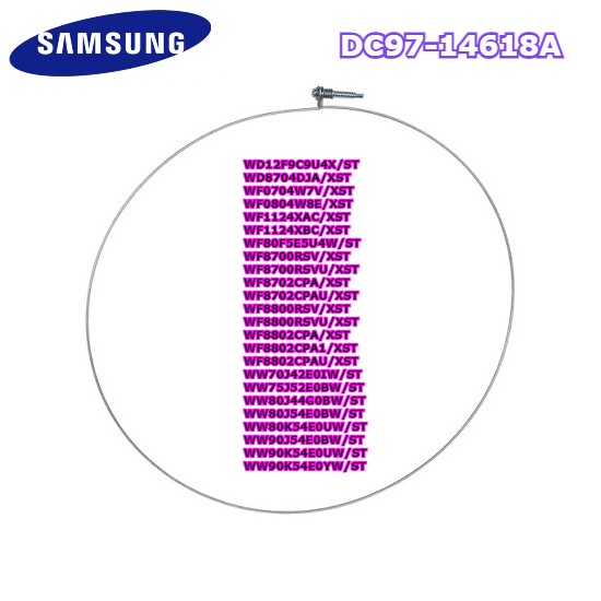 อะไหล่แท้ศูนย์/ลวดรัดขอบยางเครื่องซักผ้าฝาหน้าซัมซุง/SAMSUNG/DC97 ...