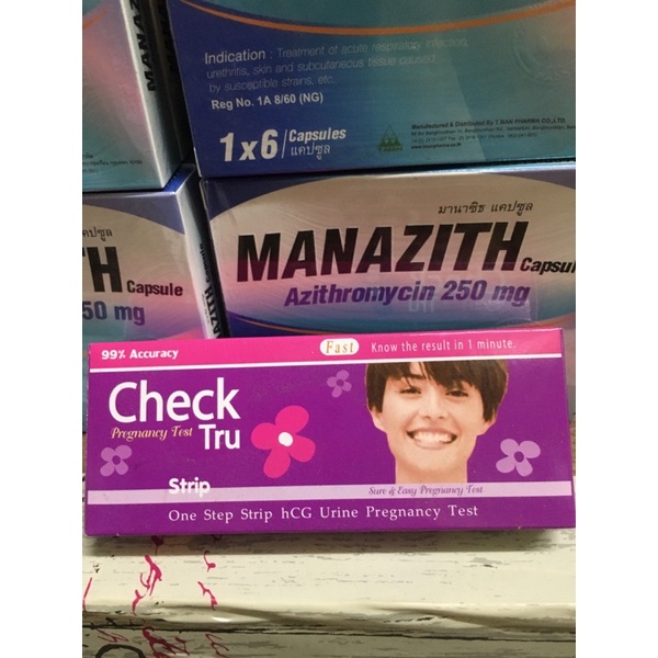 Check Tru Pregnancy test ชุดทดสอบ การตั้งครรภ์ แบบจุ่ม จำนวน 1 ชุด ...