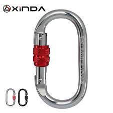 คาราบิเนอร์เหล็ก รูปตัวโอ 25KN สกรูล็อค Xinda XD-Q96068 | Shopee Thailand