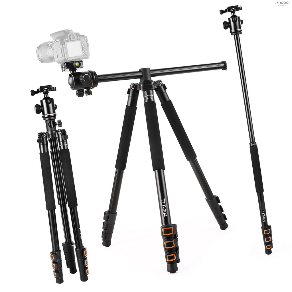 200cm/78.7 Inch Aluminum Alloy Camera Tripod Monopod Horizontal Mount ...