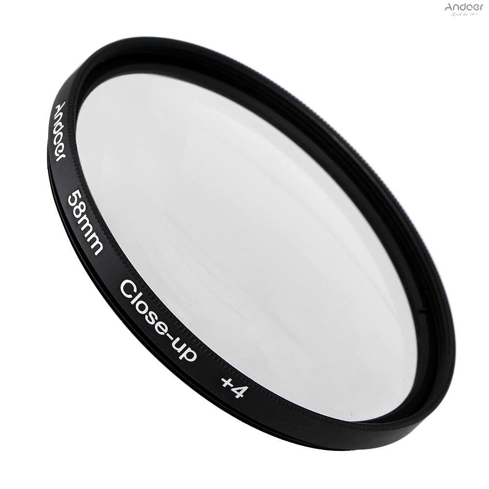 Andoer 58mm Macro Close-Up Filter Set +1 +2 +4 +10 with Pouch for Rebel ...