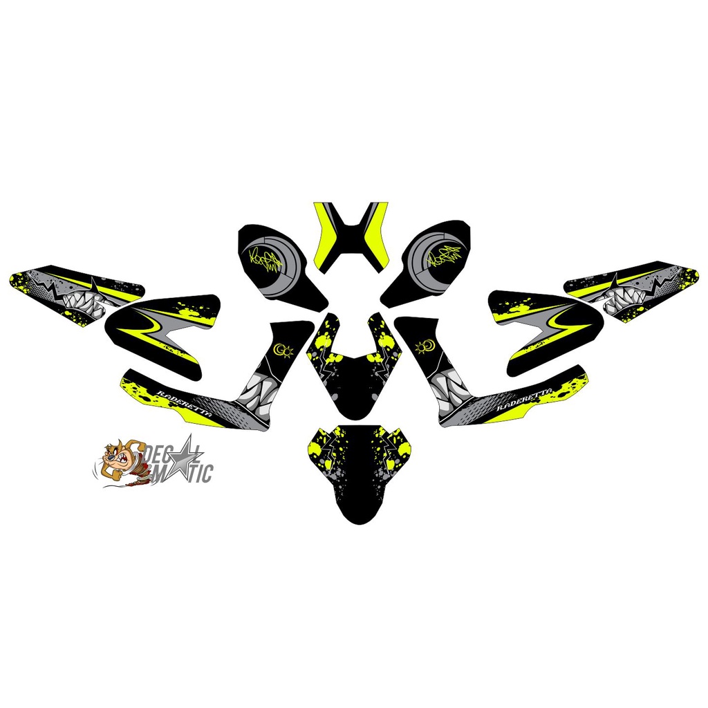 สติ๊กเกอร์ Dekal Sticker Full Body Decal Motorcycle Yamaha X Ride New ...