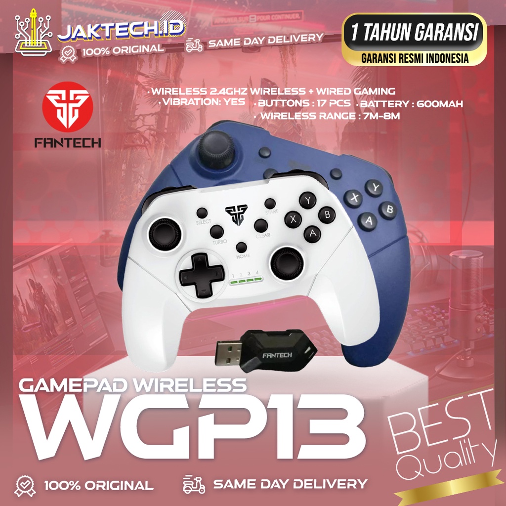 Fantech จอยสติ๊กควบคุมเกมไร้สาย WGP13 USB | Shopee Thailand