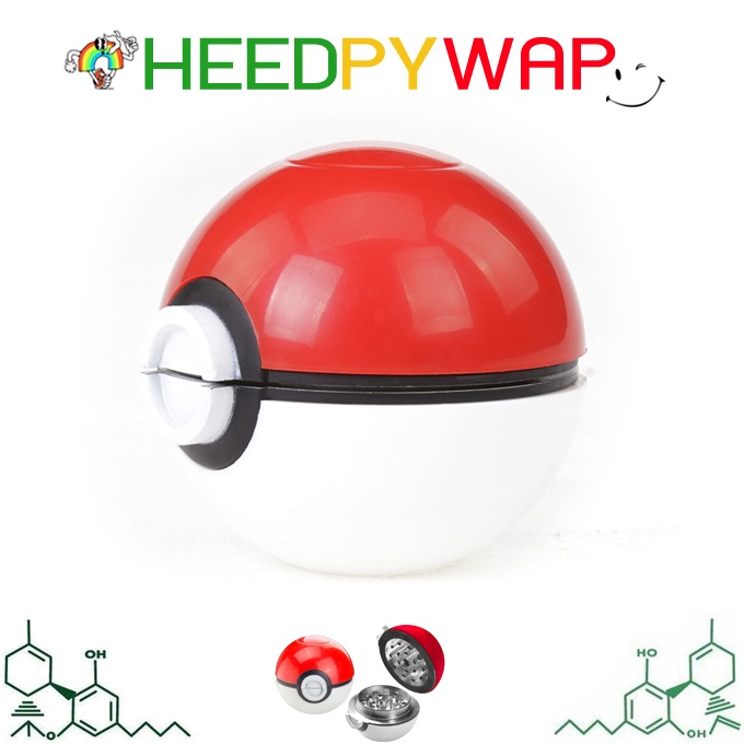 Pokeball Grinder Dry Herb Spice Grinder Pokemonเครื่องบด 55 มม. ที่บด ...