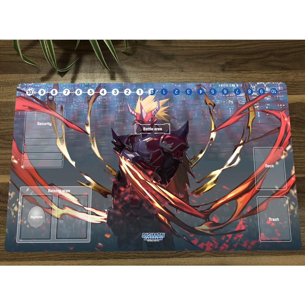 Digimon Duel Playmat Agnimon Trading Card Game Mat DTCG CCG แผ่นรอง ...