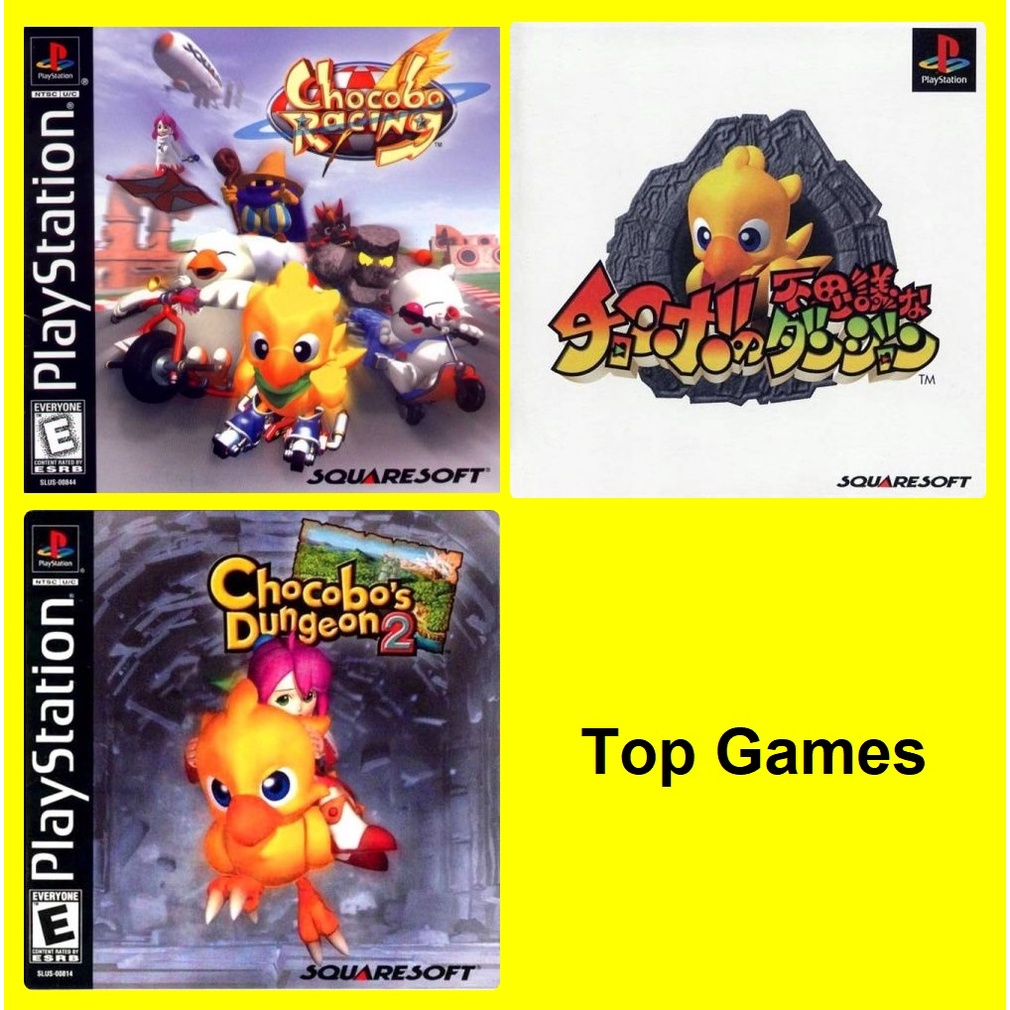 Chocobo Racing Chocobo's Dungeon 1-2 แผ่นเกม PS1 | Shopee Thailand