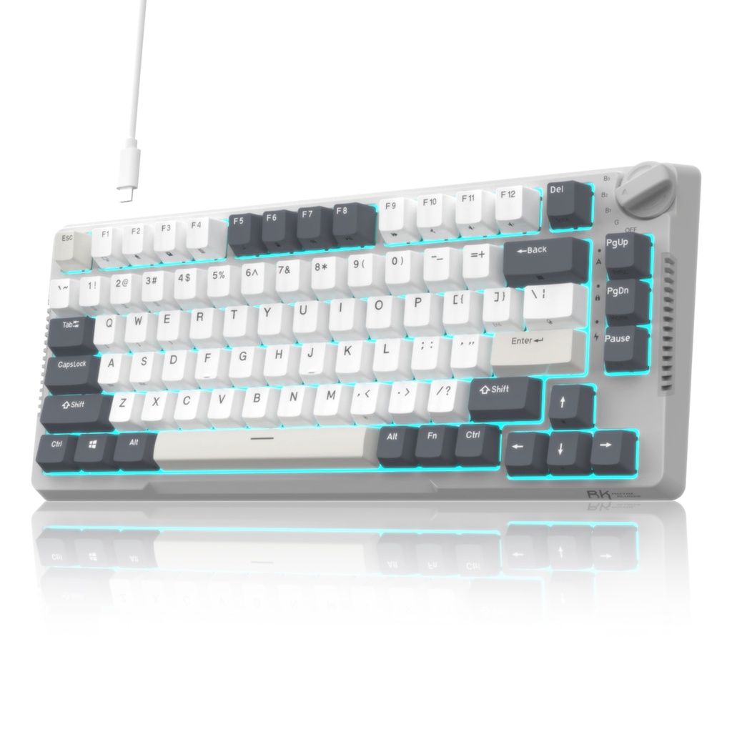 ROYAL KLUDGE RK H81 Wireless Mechanical Gaming Keyboard TKL 75% Layout ...