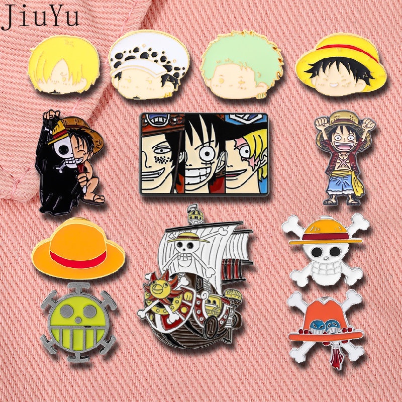 เข็มกลัดเคลือบ รูปการ์ตูนอนิเมะ One Piece adventure Lapel Pin น่ารัก ...