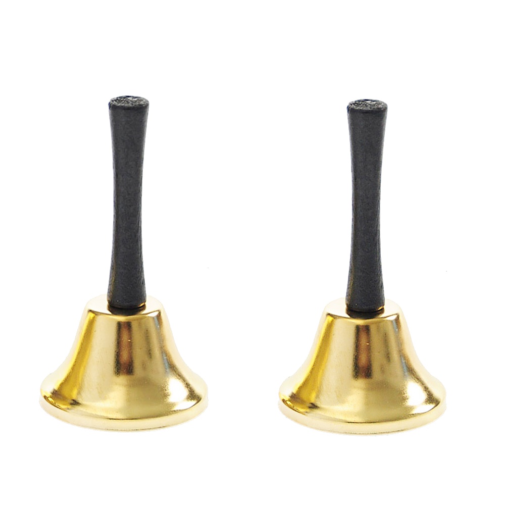 2Pcs Bells Metal- Hand Bell Teachers Desk Bell Hand Percussion Bell ...