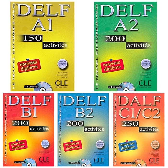 หนังสือ DELF A1/A2/B1/B2/C1/C2+ Audio (ฉบับภาษาฝรั่งเศส) CLE หนังสือ ...