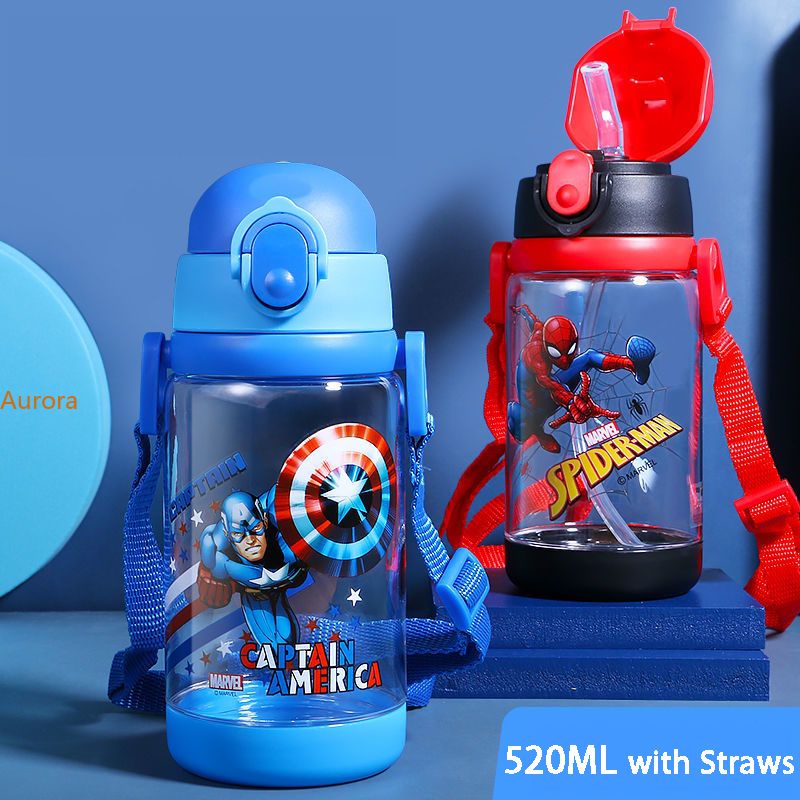 In Delivery】520Ml/550Ml/620Ml/Tumbler For Kids Tritan Plastic Sports Tumbler Bpa-Free Marvel ...